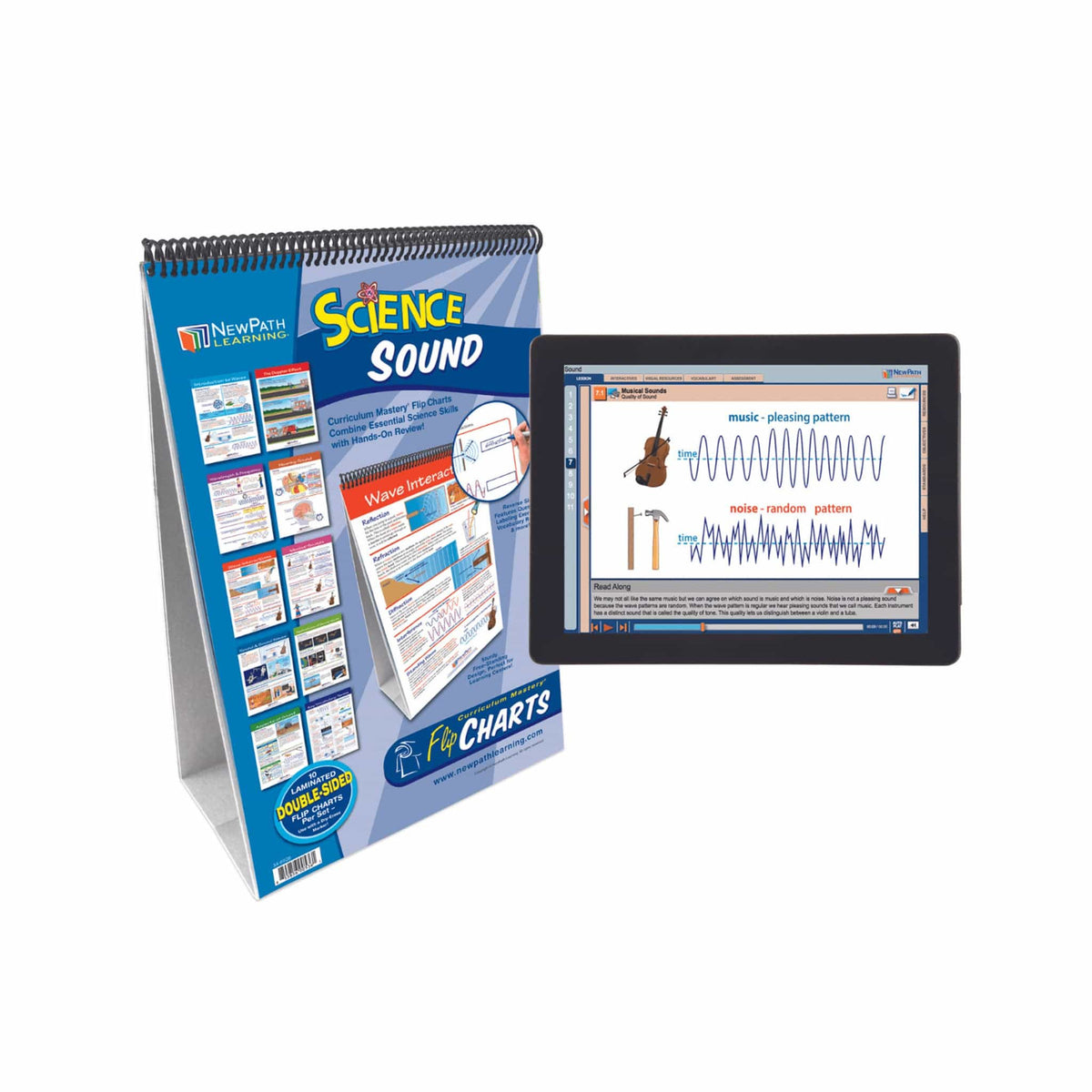 NewPath Learning Sound Flip Chart Set With Online Multimedia Lesson ...