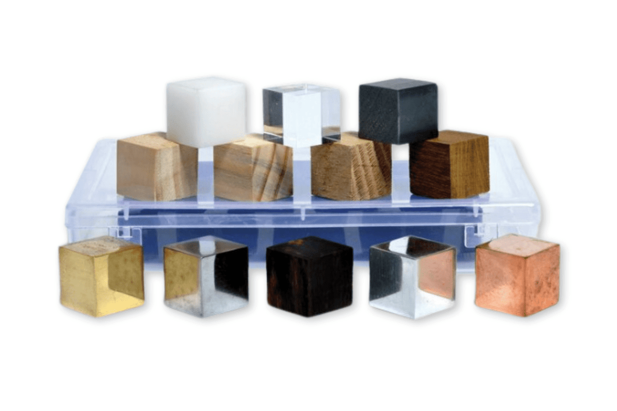 Density Cube Set of 12 with Storage Box – Arbor Scientific