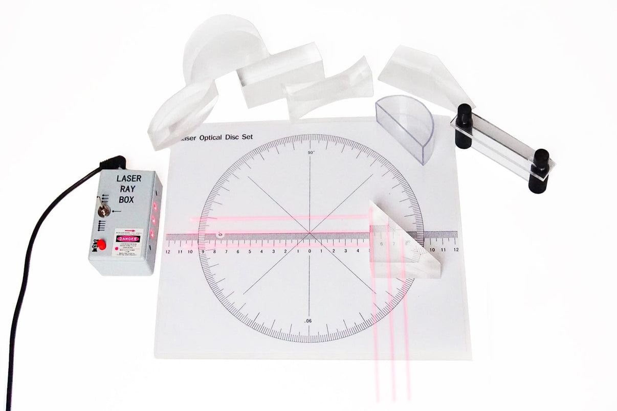 Laser Ray Box and Lenses - Geometric Optics Set - Arbor Scientific