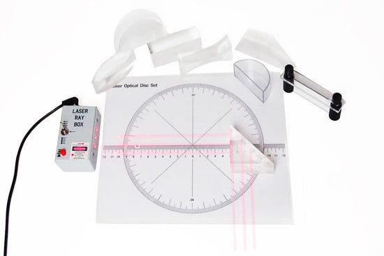 Laser Ray Box and Lenses - Geometric Optics Set - Arbor Scientific