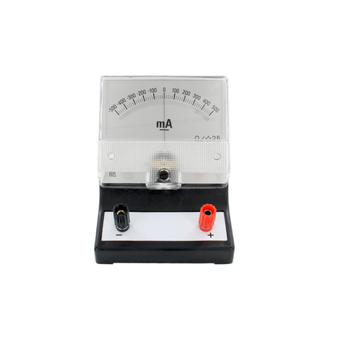 Galvanometer -500-0-500 Milliamp mA - Arbor Scientific