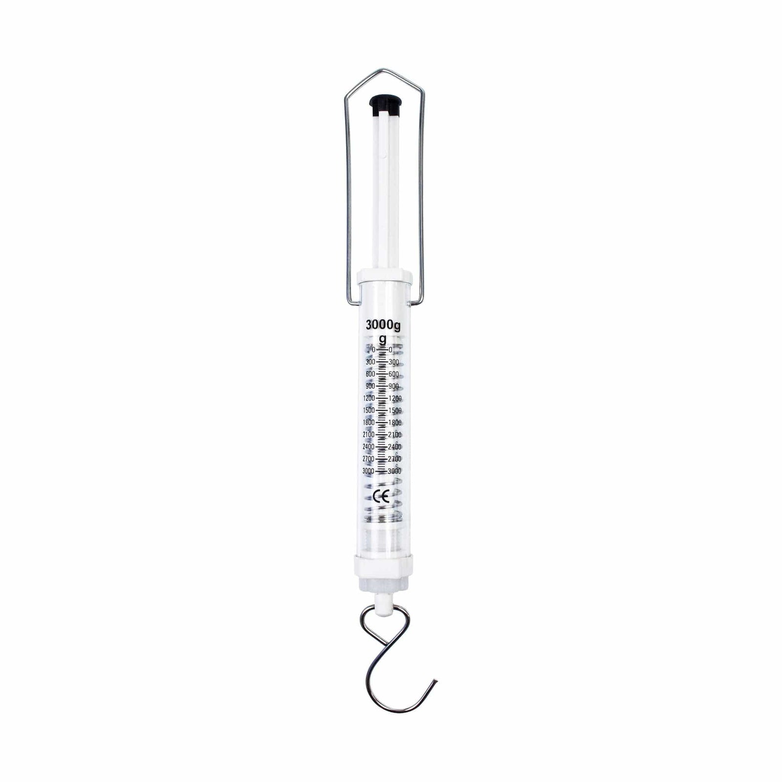 3000g Push-Pull Spring Scale, White - Arbor Scientific