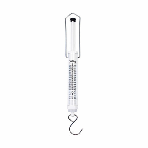 3000g Push-Pull Spring Scale, White - Arbor Scientific