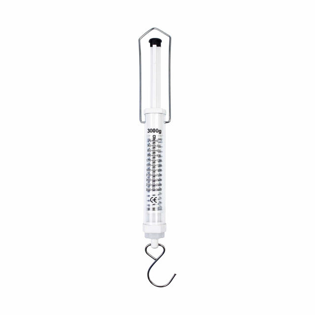 3000g Push-Pull Spring Scale, White - Arbor Scientific