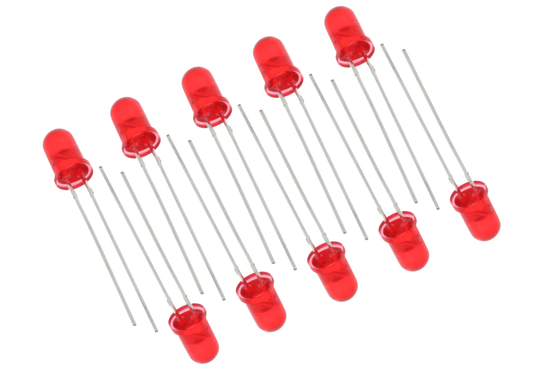 Red LED, Pack of 10, 5mm Each - Arbor Scientific