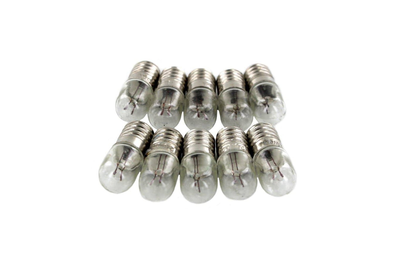 Miniature Screw Base Light Bulbs, 2.5V, Pack of 10 - Arbor Scientific