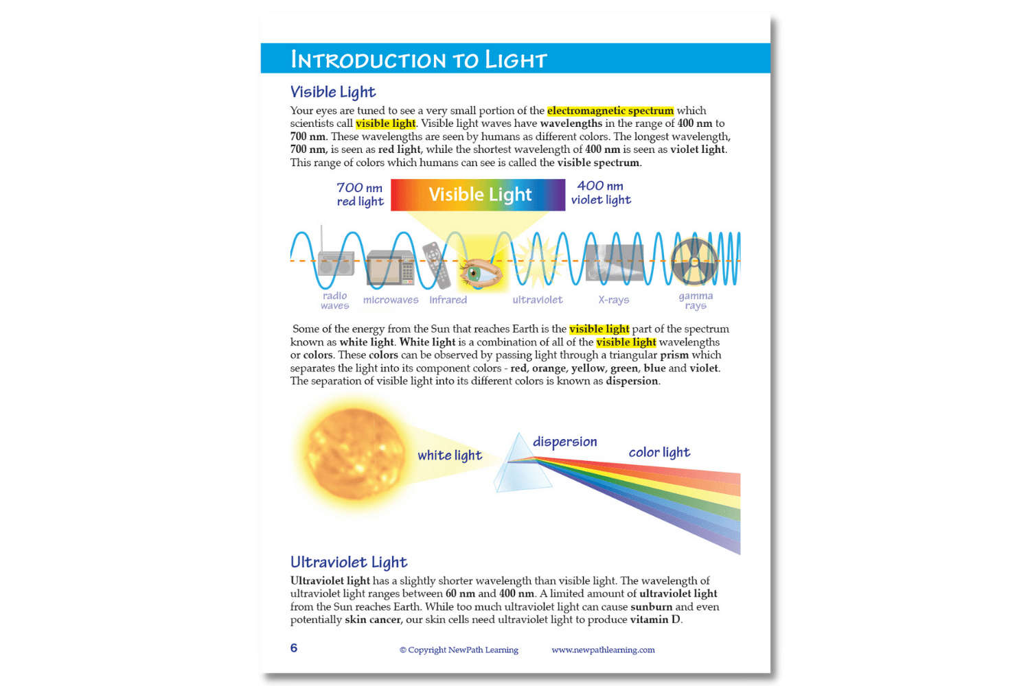 NewPath Learning Light & Optics Learning Guide - Arbor Scientific