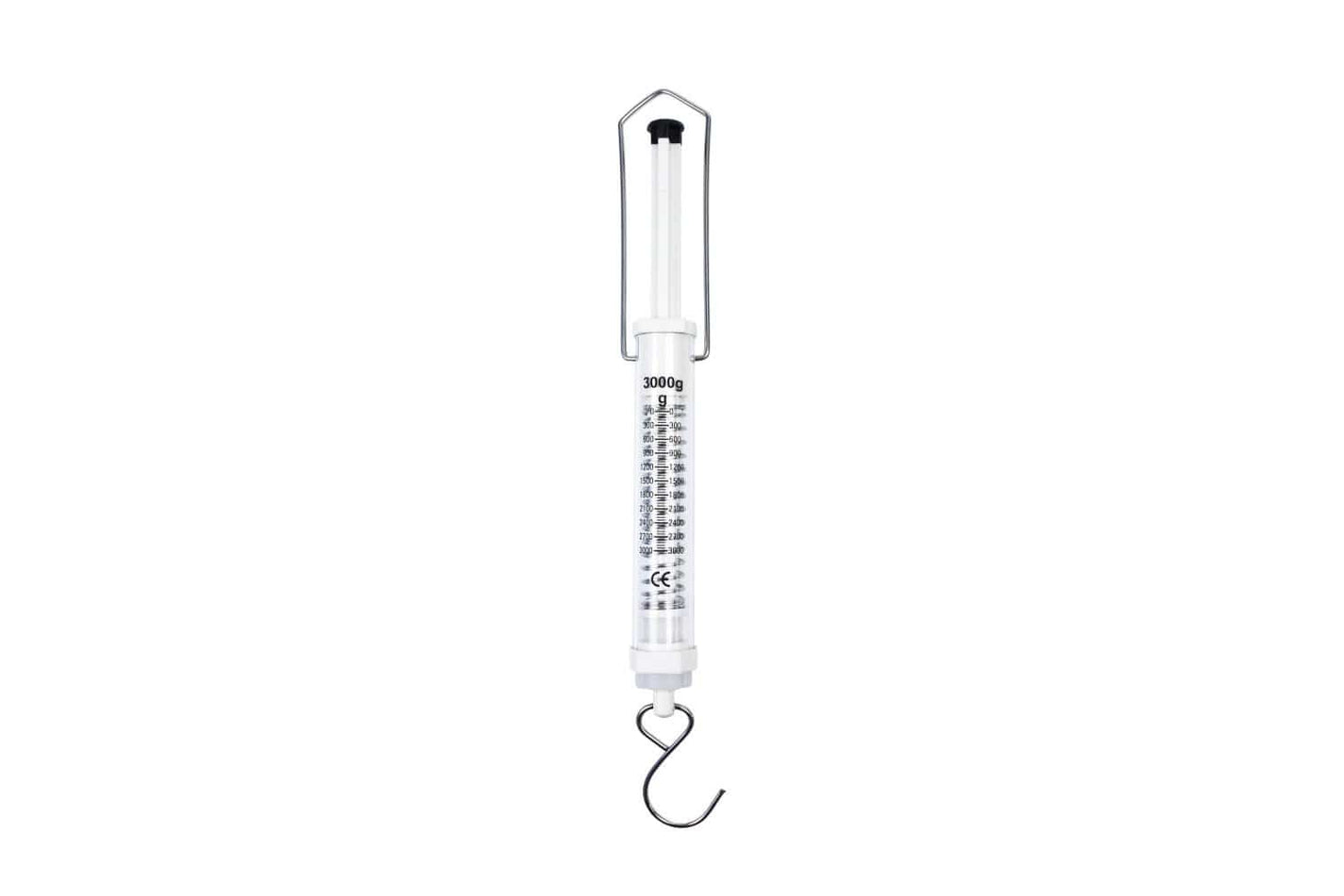 3000g Push-Pull Spring Scale, White - Arbor Scientific