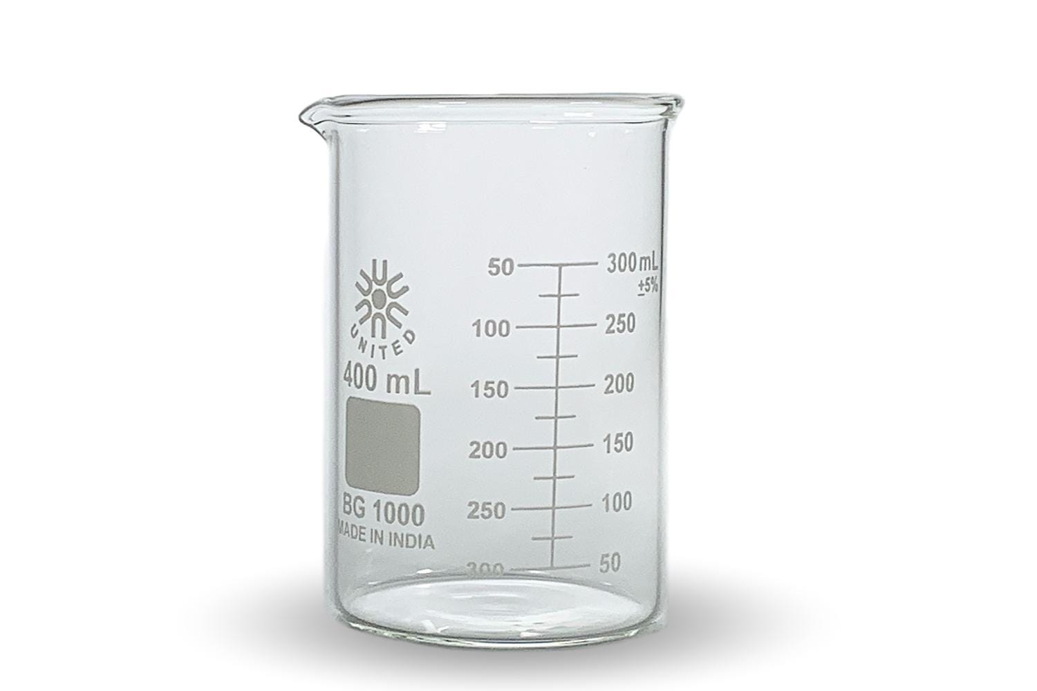 Beakers, Low Form, Borosilicate Glass, 400 mL, 12 Pack - Arbor Scientific