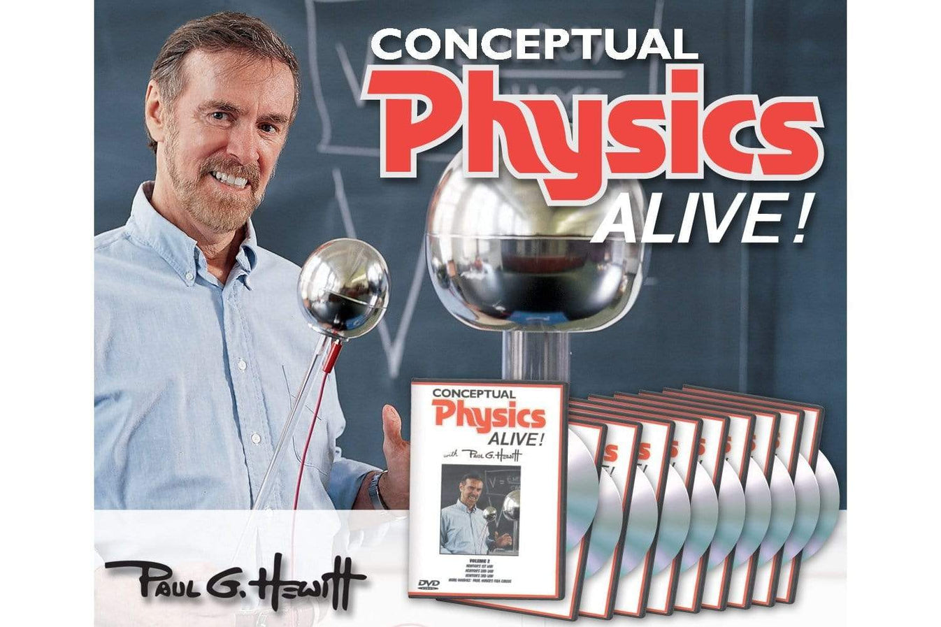 Conceptual Physics Alive Complete Set of DVDs #1-10 - Arbor Scientific