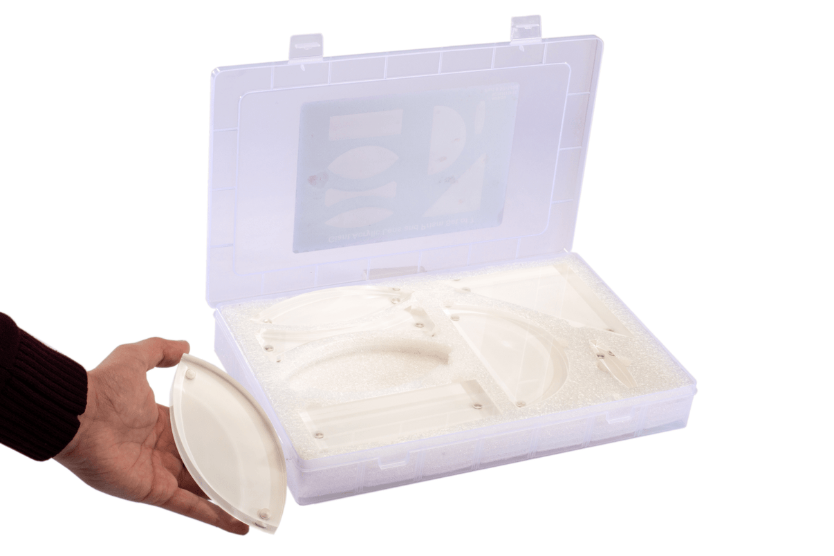 Giant Acrylic Lens and Prism Set of 7 – Arbor Scientific