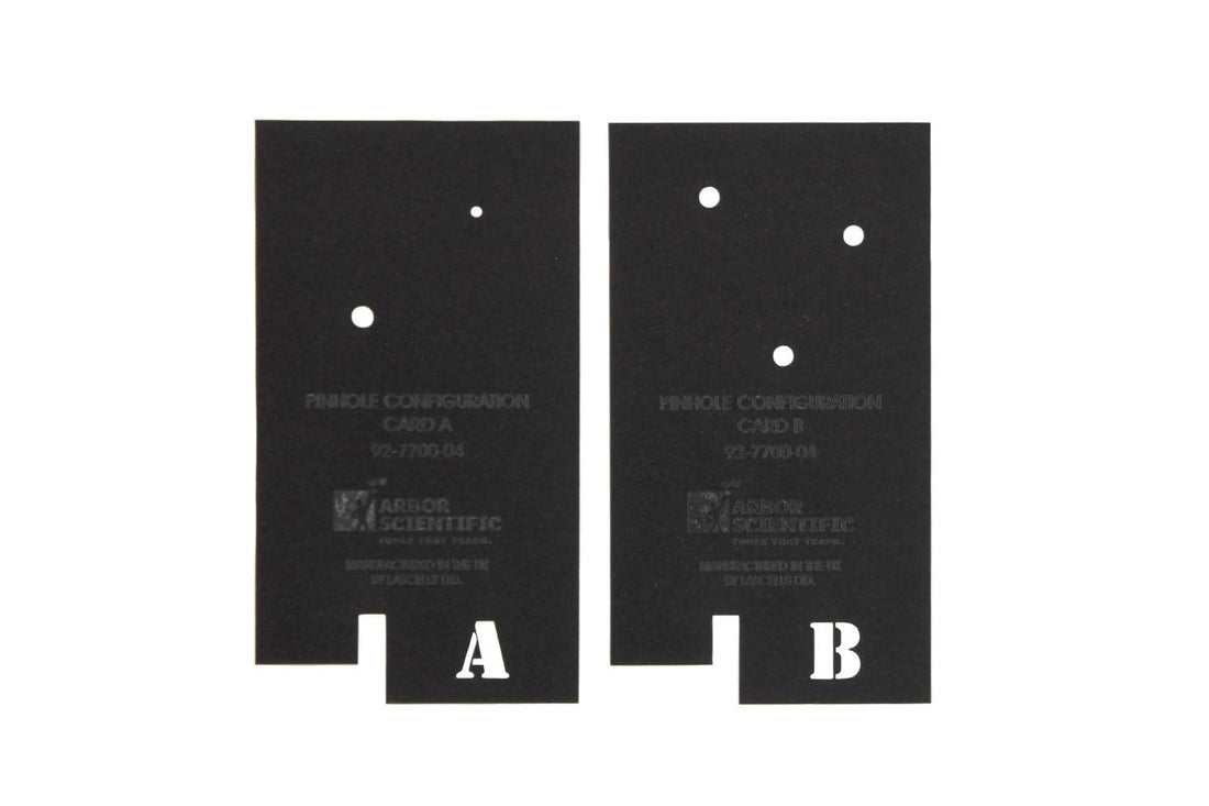 Pinhole Configuration Cards, Pair – Arbor Scientific