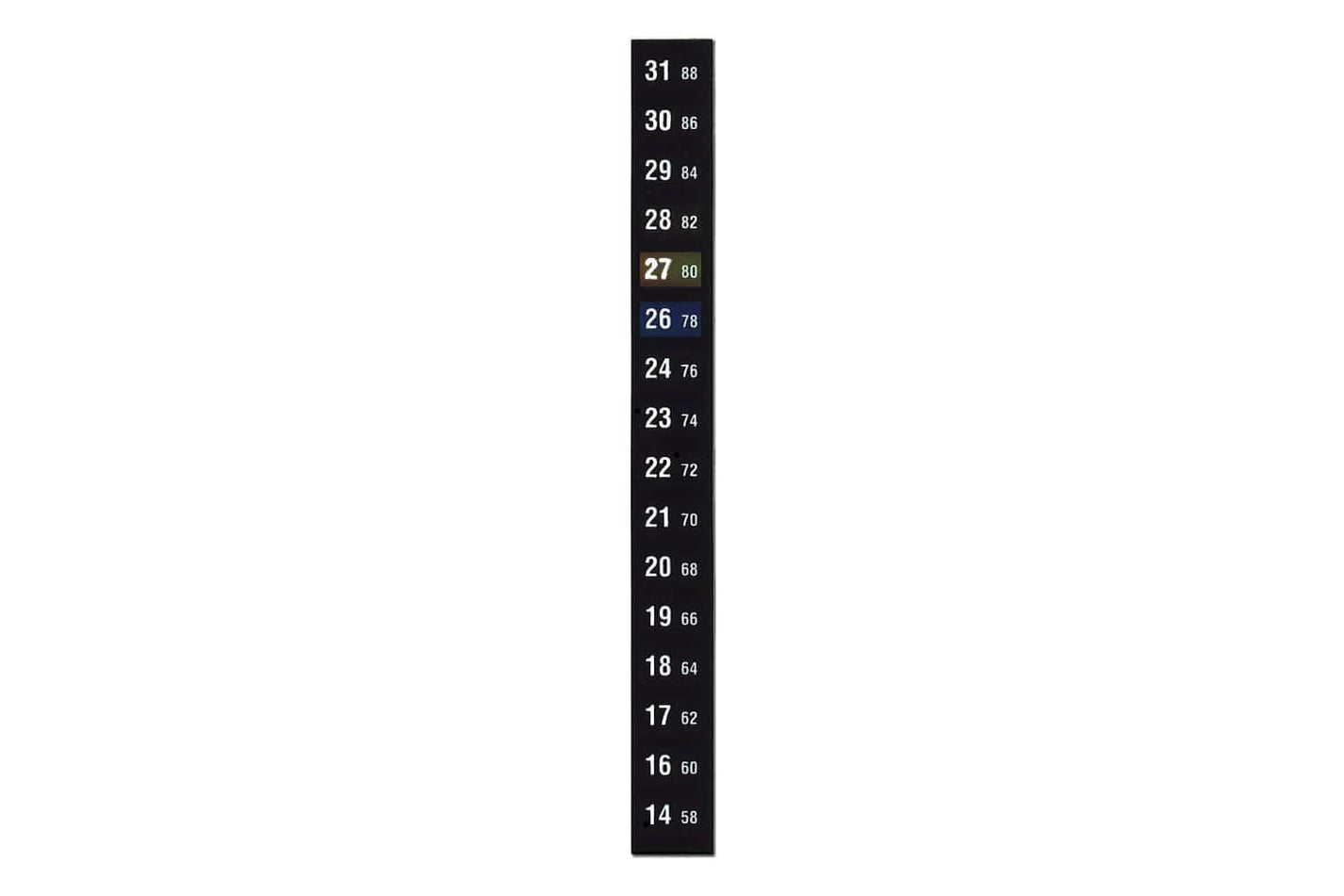 Strip Thermometer, LCD, Adhesive - Arbor Scientific